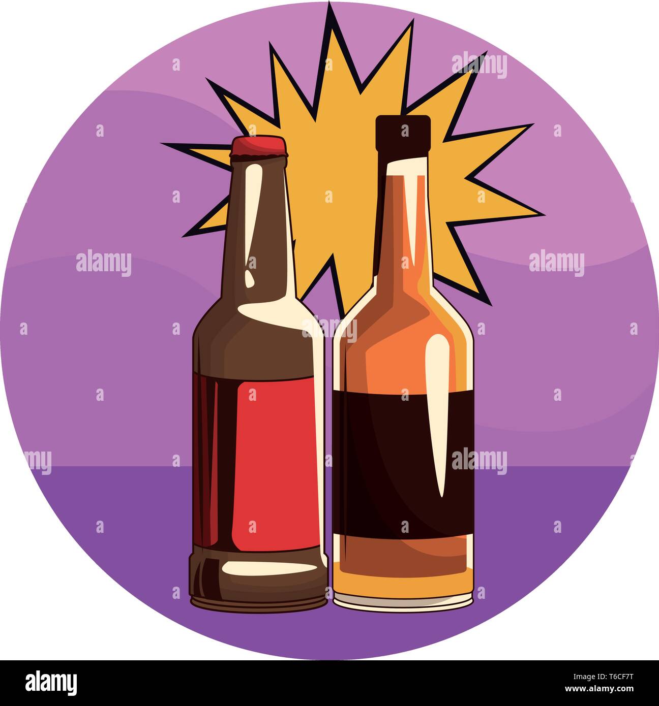 alcoholic drinks beverages cartoon Stock Vector Image & Art - Alamy