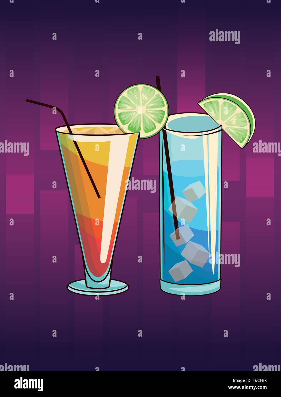 alcoholic drinks beverages cartoon Stock Vector Image & Art - Alamy