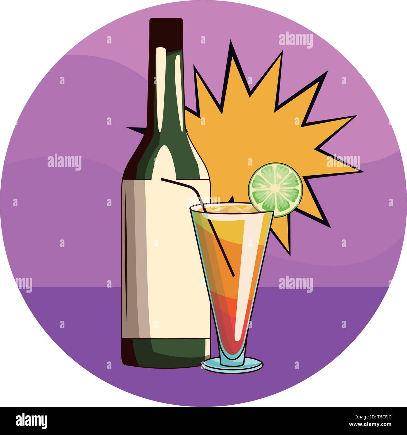 alcoholic drinks beverages cartoon Stock Vector Image & Art - Alamy