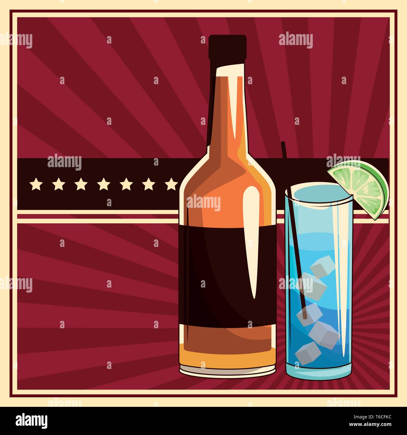 alcoholic drinks beverages cartoon Stock Vector Image & Art - Alamy
