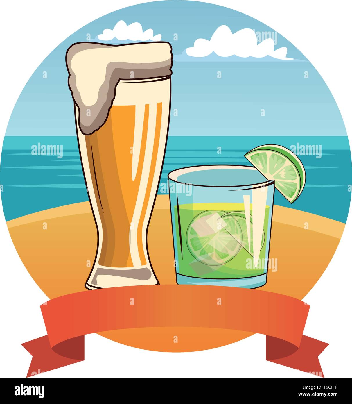 alcoholic drinks beverages cartoon Stock Vector Image & Art - Alamy