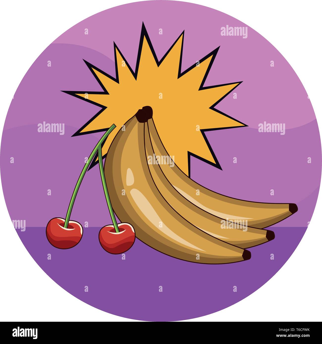 delcious fresh fruits cartoon Stock Vector Image & Art - Alamy