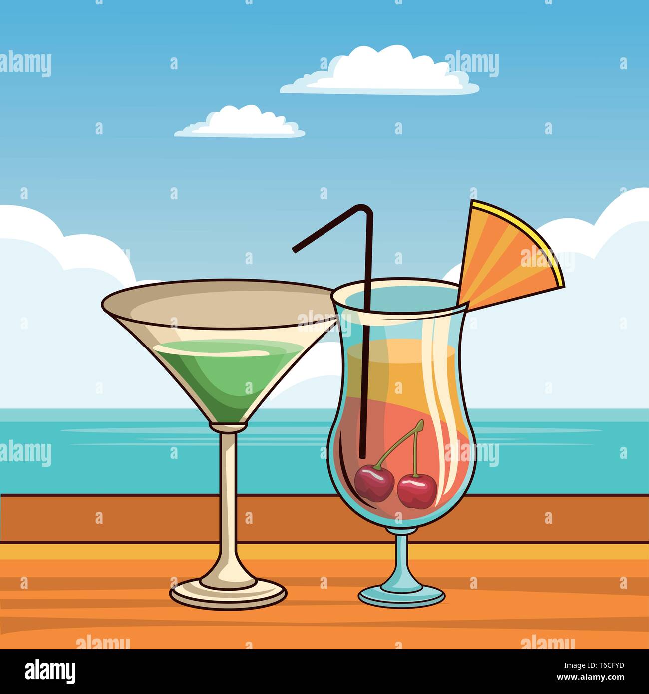 alcoholic drinks beverages cartoon Stock Vector Image & Art - Alamy