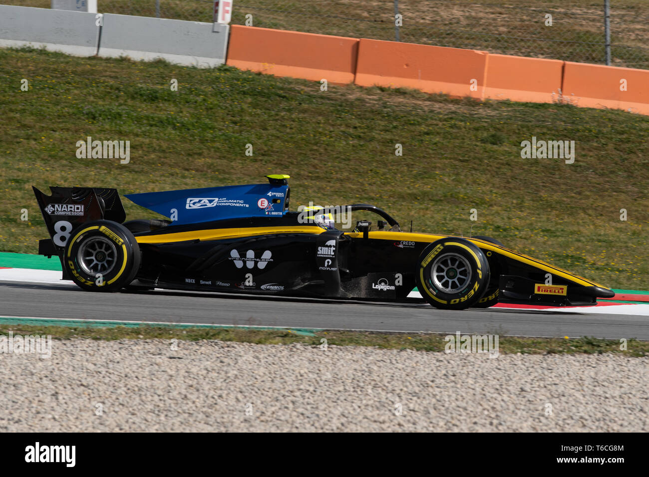 Barcelona, Spain. March 5th, 2019 - Luca Ghiotto from Italy with 8 UNI ...