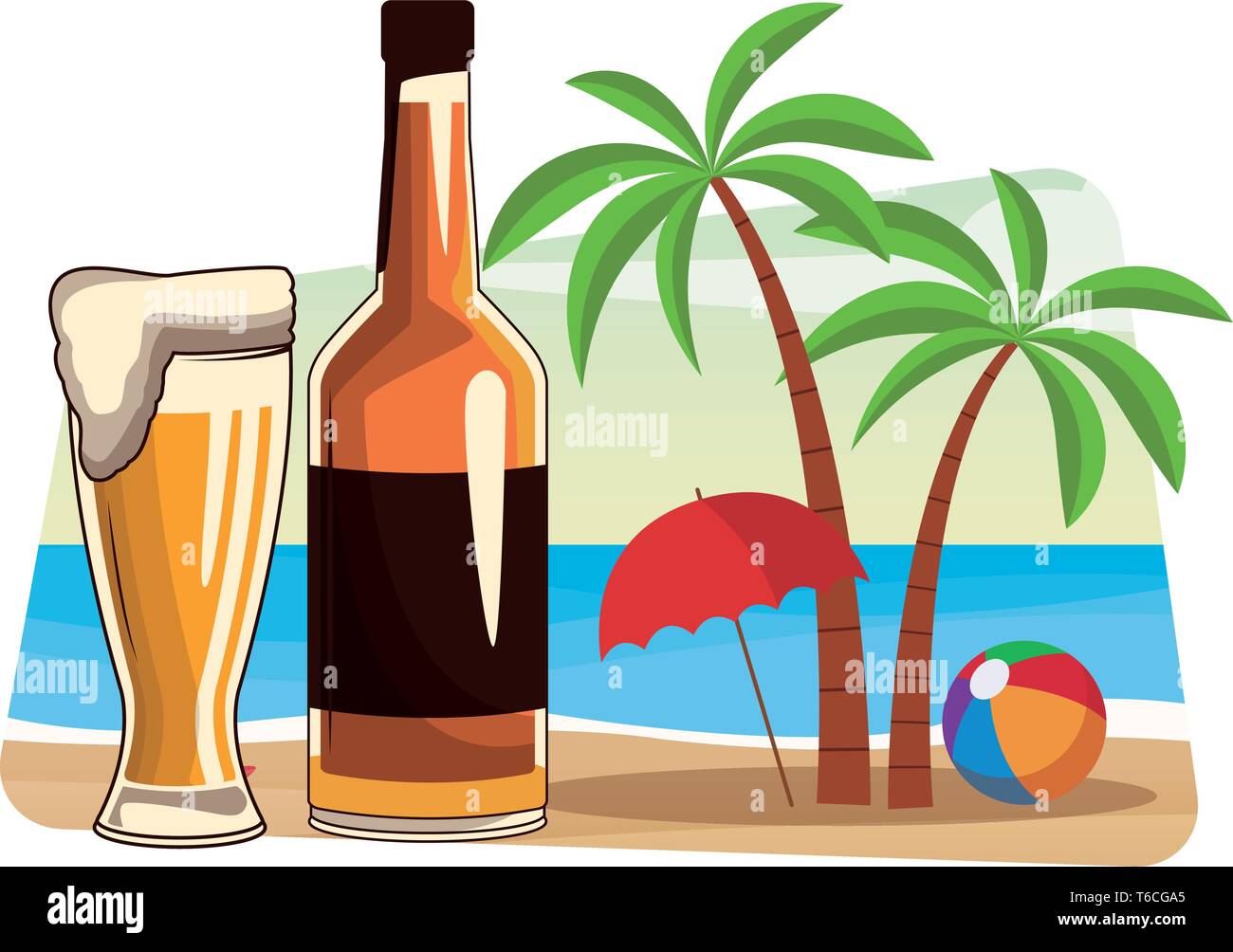 alcoholic drinks beverages cartoon Stock Vector Image & Art - Alamy
