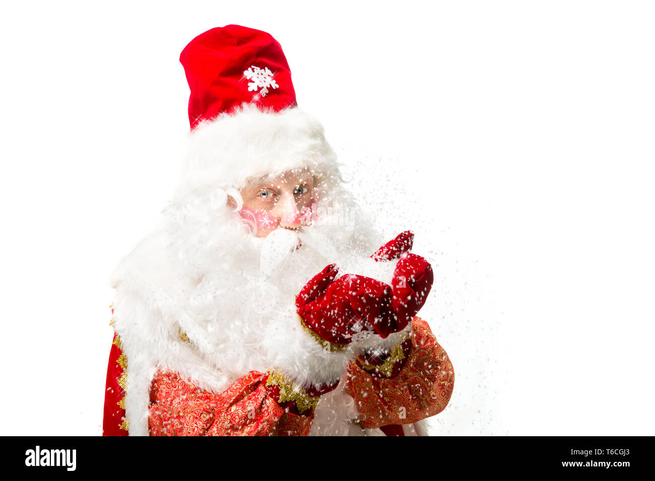 Santa Claus isolated on white background Stock Photo - Alamy