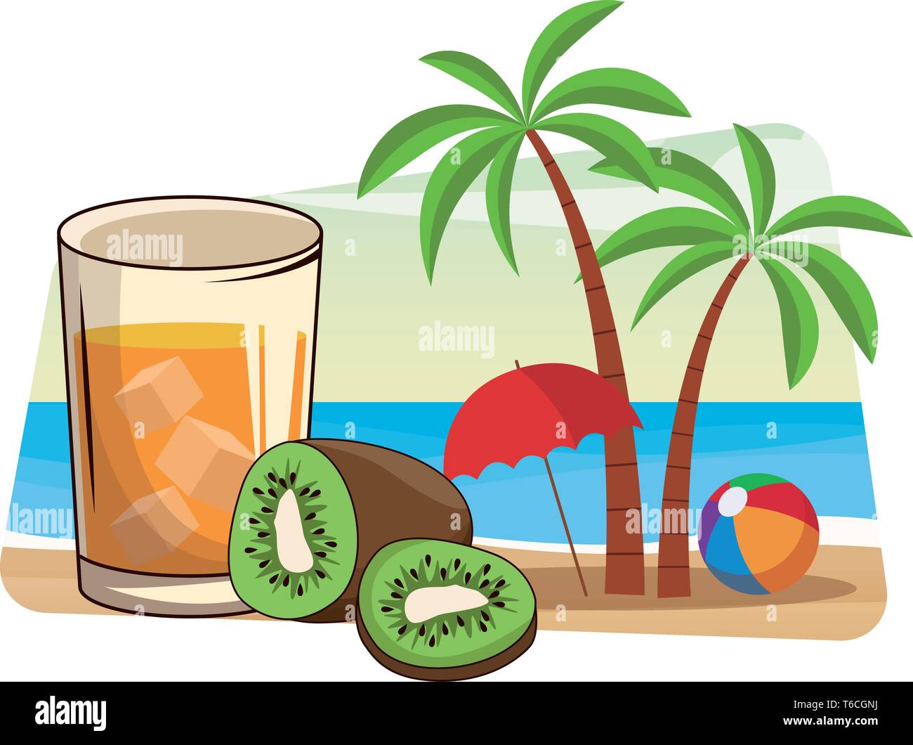 refreshing drink cartoon Stock Vector Image & Art - Alamy