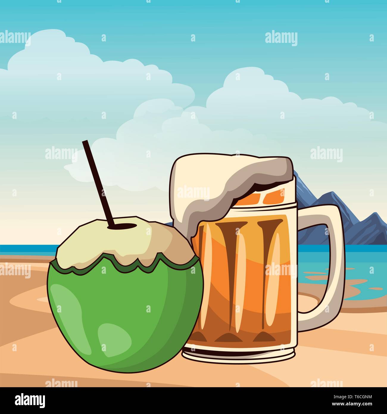 alcoholic drinks beverages cartoon Stock Vector Image & Art - Alamy