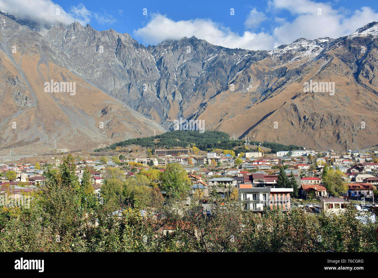 Stepantsminda village hi-res stock photography and images - Alamy