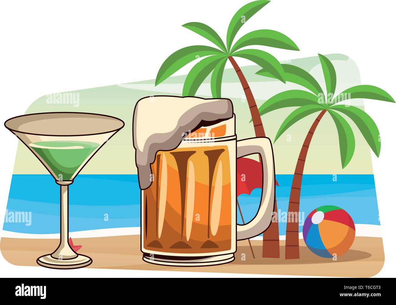 alcoholic drinks beverages cartoon Stock Vector Image & Art - Alamy