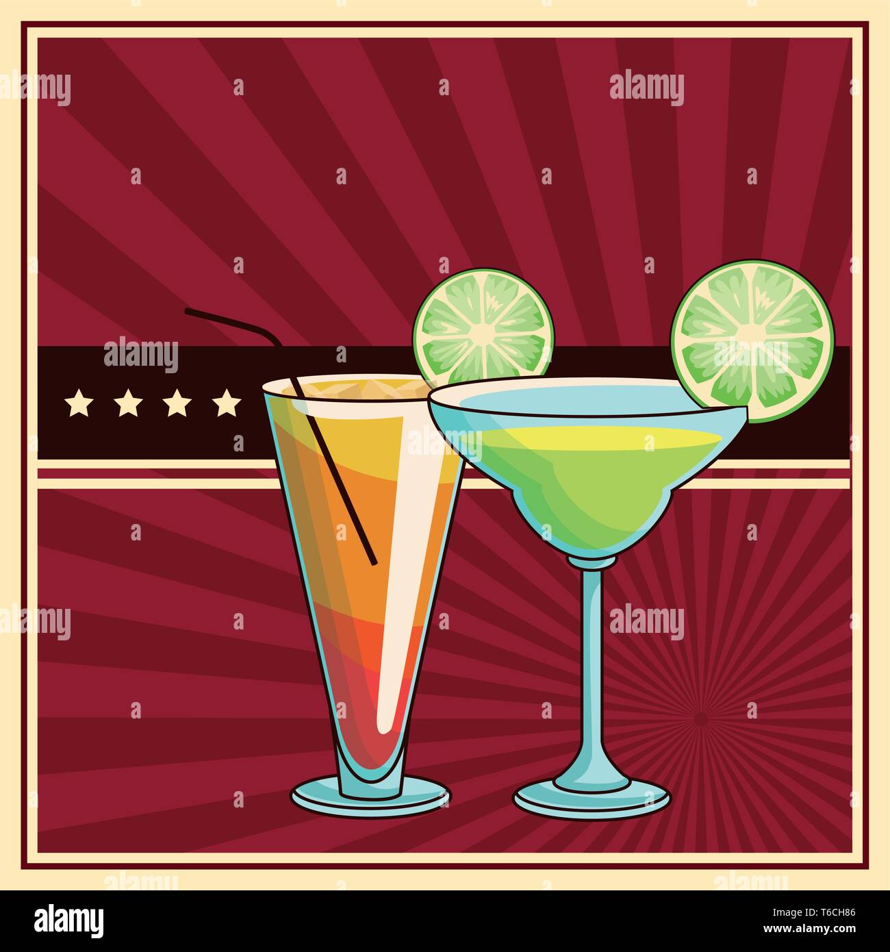 alcoholic drinks beverages cartoon Stock Vector Image & Art - Alamy