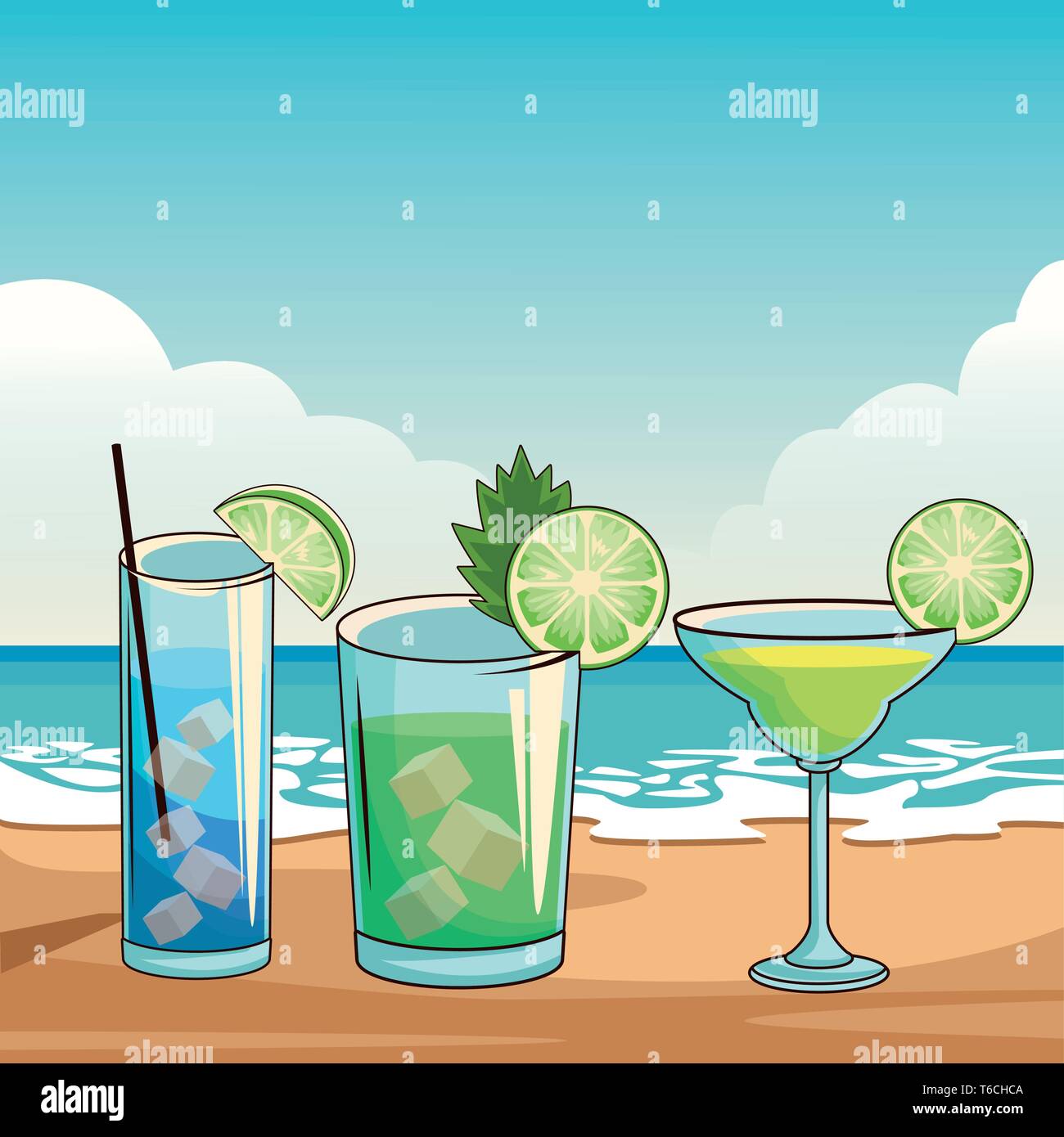 alcoholic drinks beverages cartoon Stock Vector Image & Art - Alamy