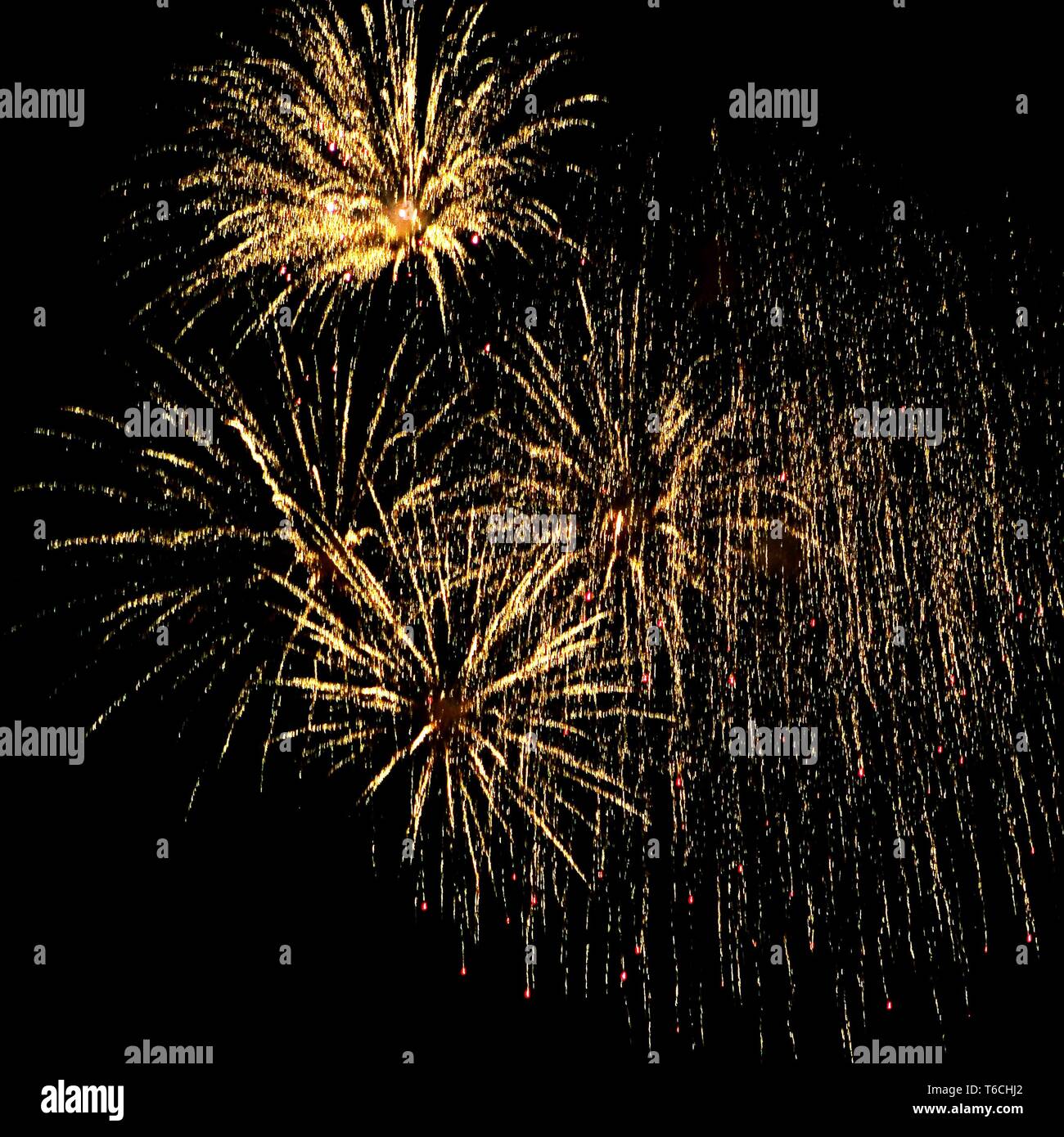 Fireworks in the night Stock Photo - Alamy