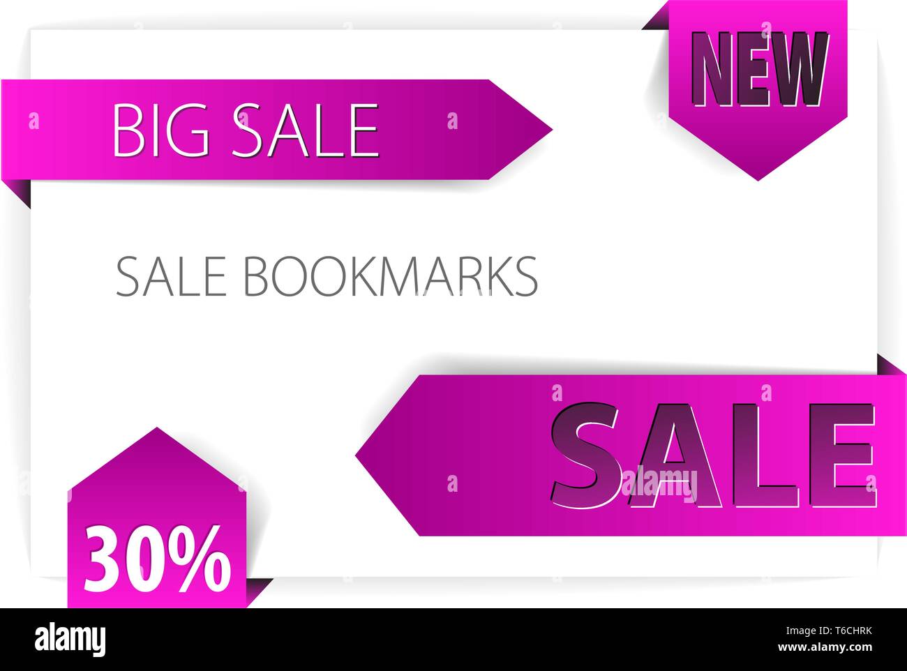 Purple color piece paper Stock Vector Images - Alamy