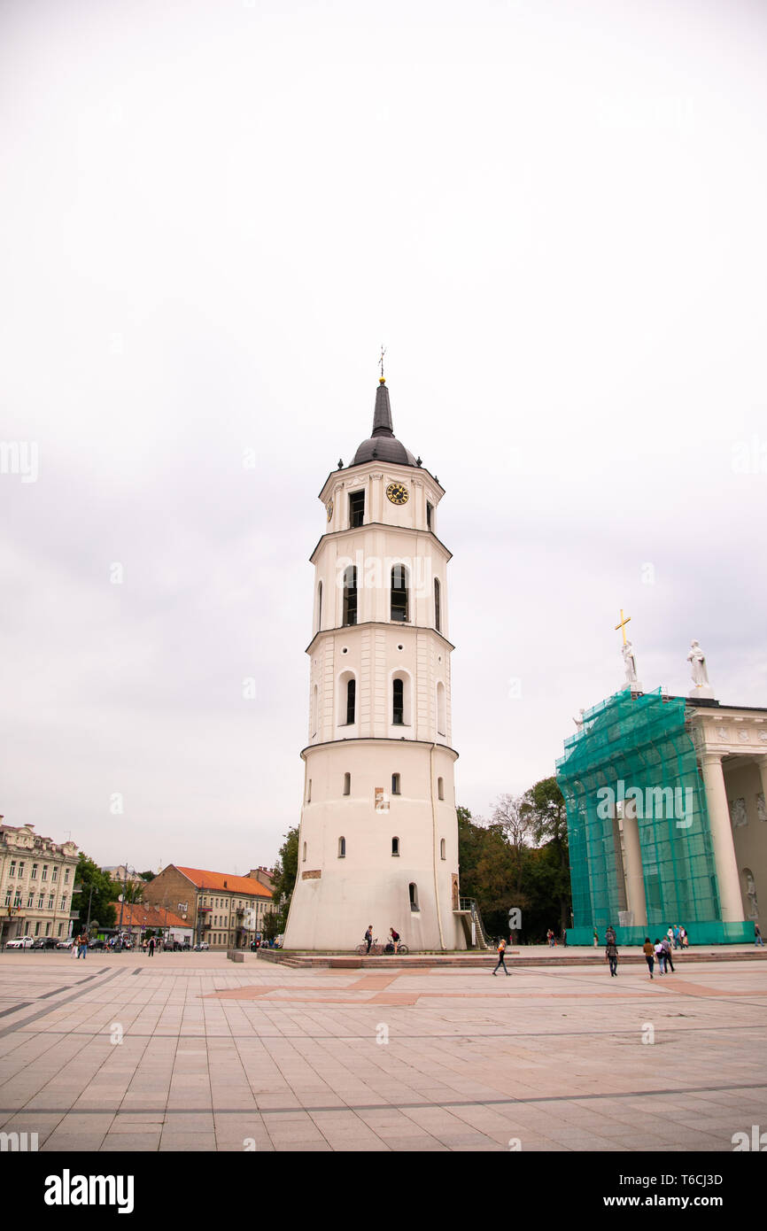 The Cathedral Square in Vilnius is the main square of the Vilnius Old ...