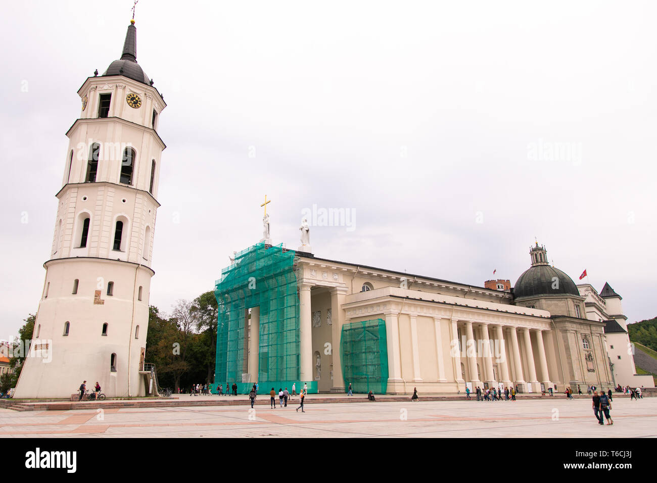The Cathedral Square in Vilnius is the main square of the Vilnius Old ...