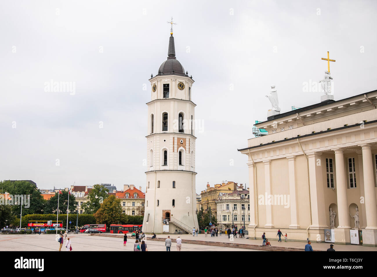 The Cathedral Square in Vilnius is the main square of the Vilnius Old ...