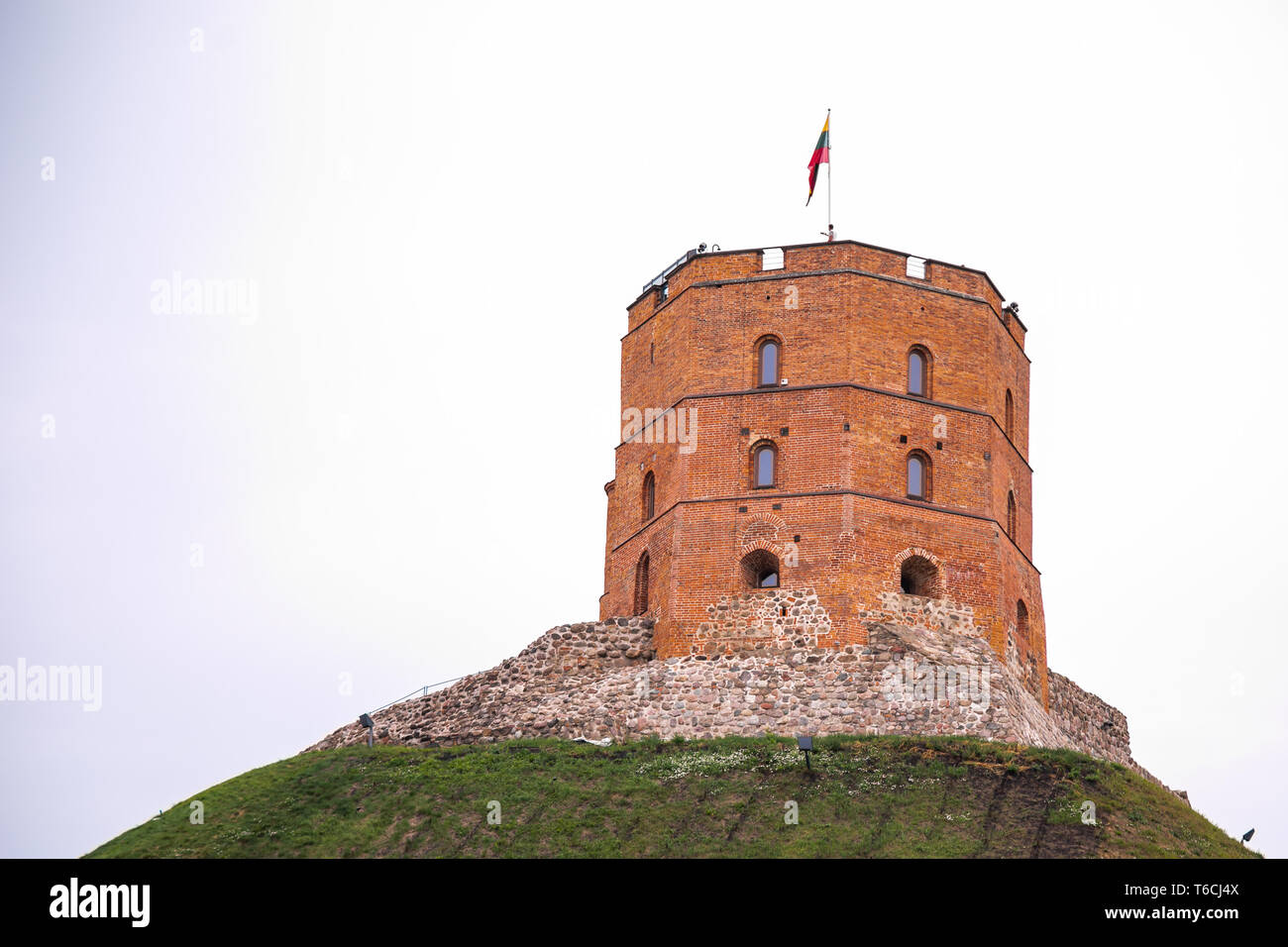 Tower Of Gediminas (Gedimino) In Vilnius, Lithuania. Historic Symbol Of ...