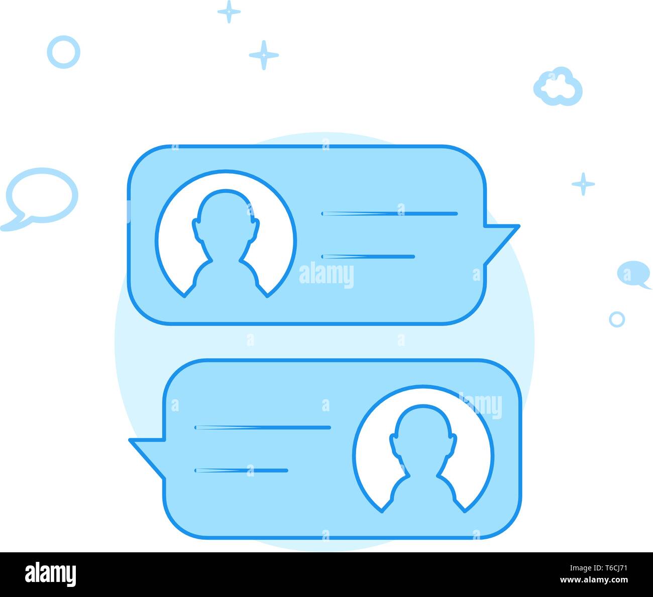 Chit chat vector vectors hi-res stock photography and images - Alamy