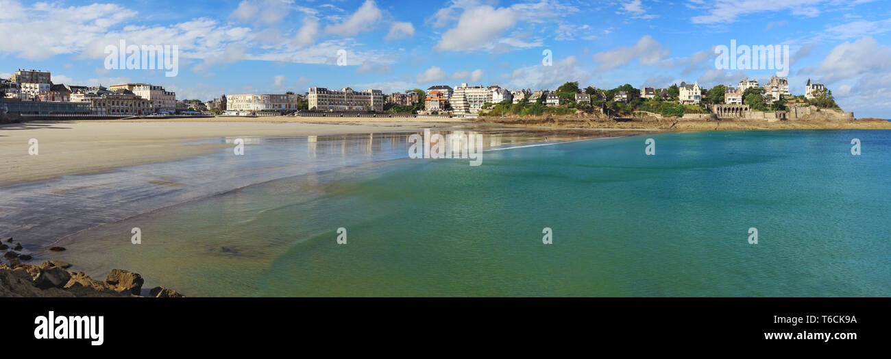 Panorama of Dinard beach in Brittany. France Stock Photo - Alamy