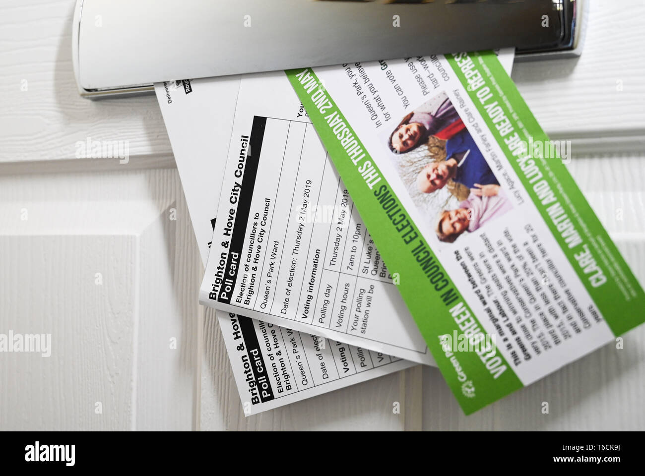 Uk polling cards hi-res stock photography and images - Alamy