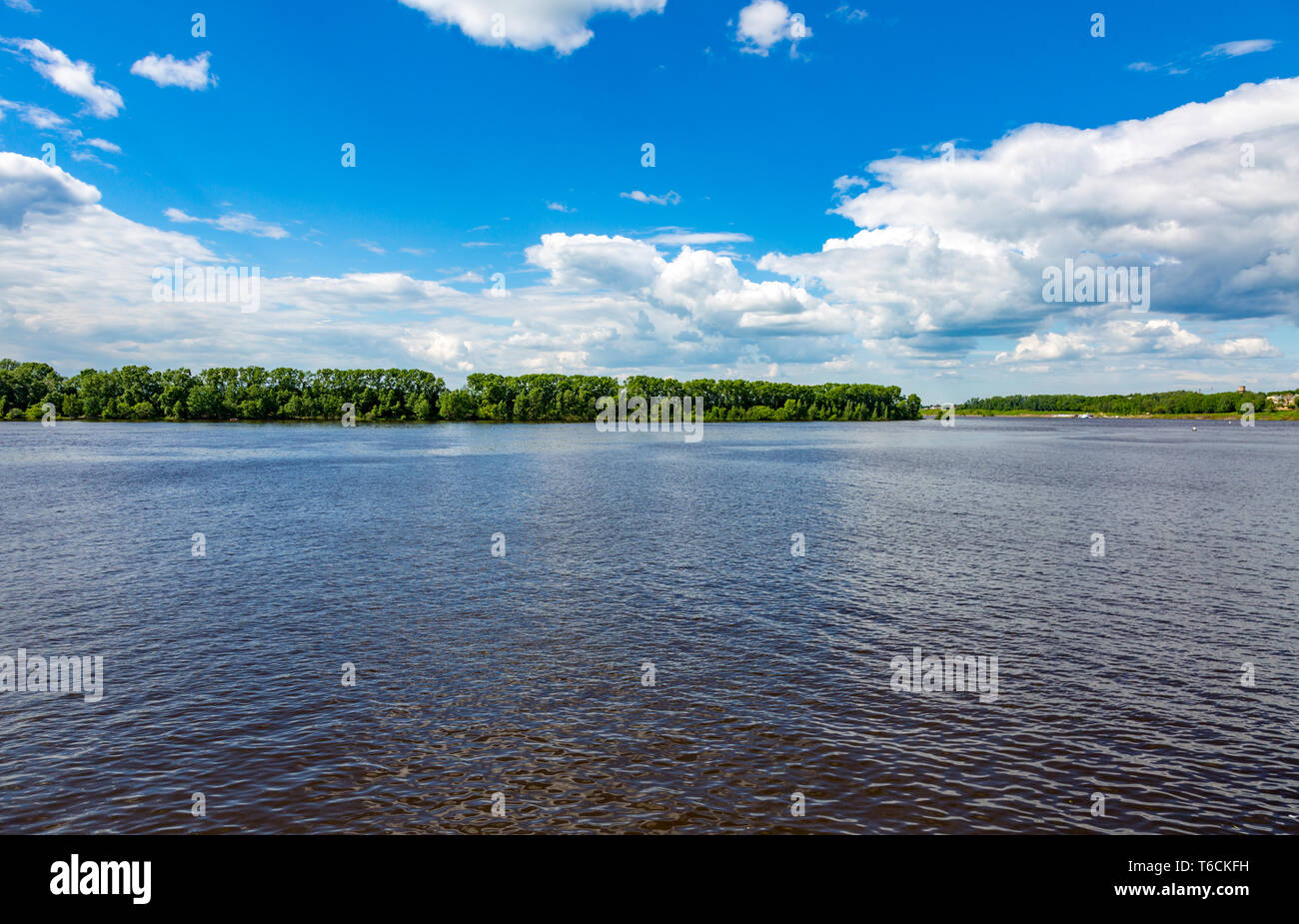 The great russian river Volga Stock Photo - Alamy
