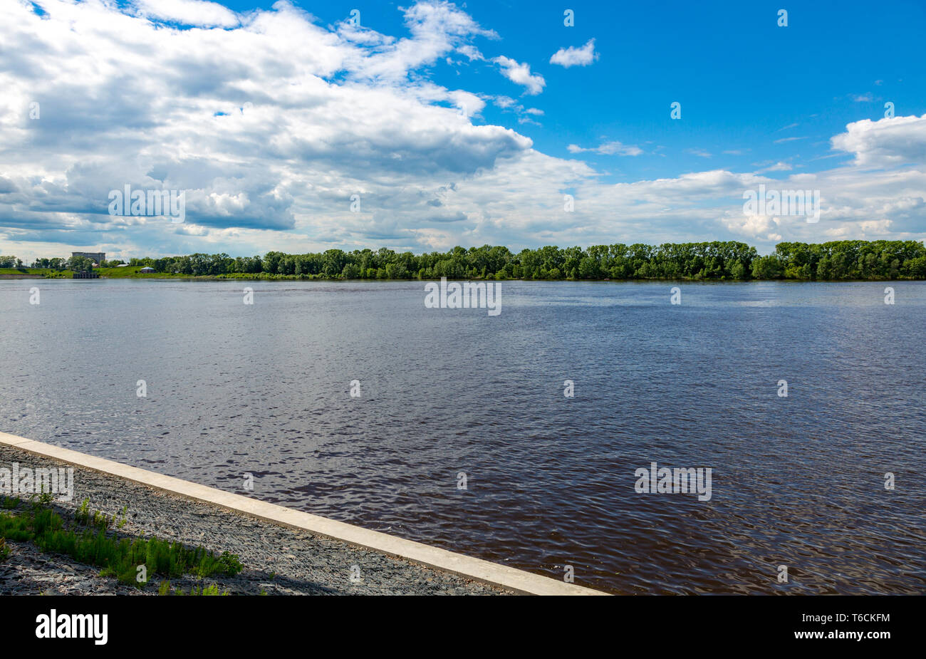 The great russian river Volga Stock Photo - Alamy