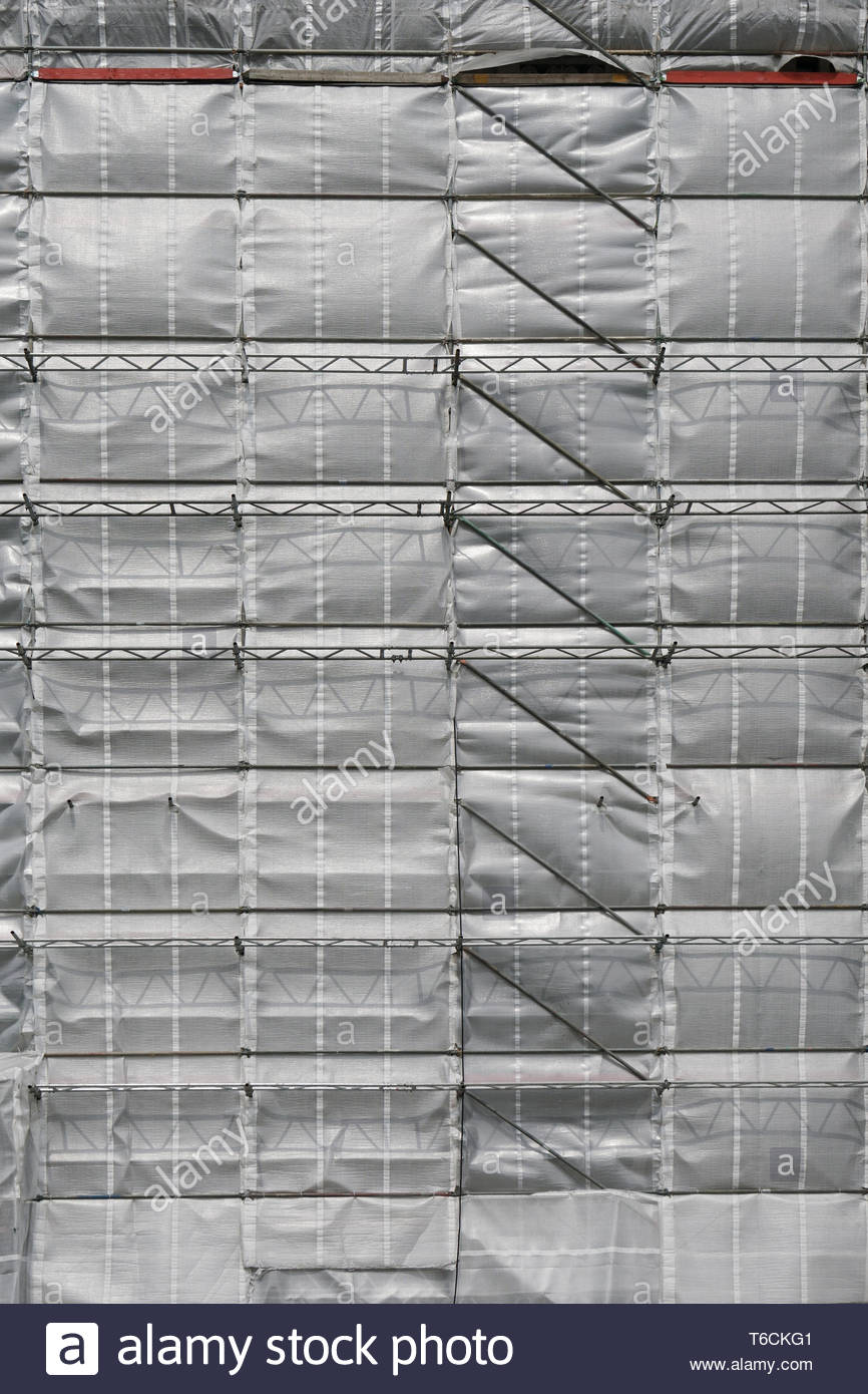 Scaffolding Building Site Tarpaulin Construction High Resolution Stock ...