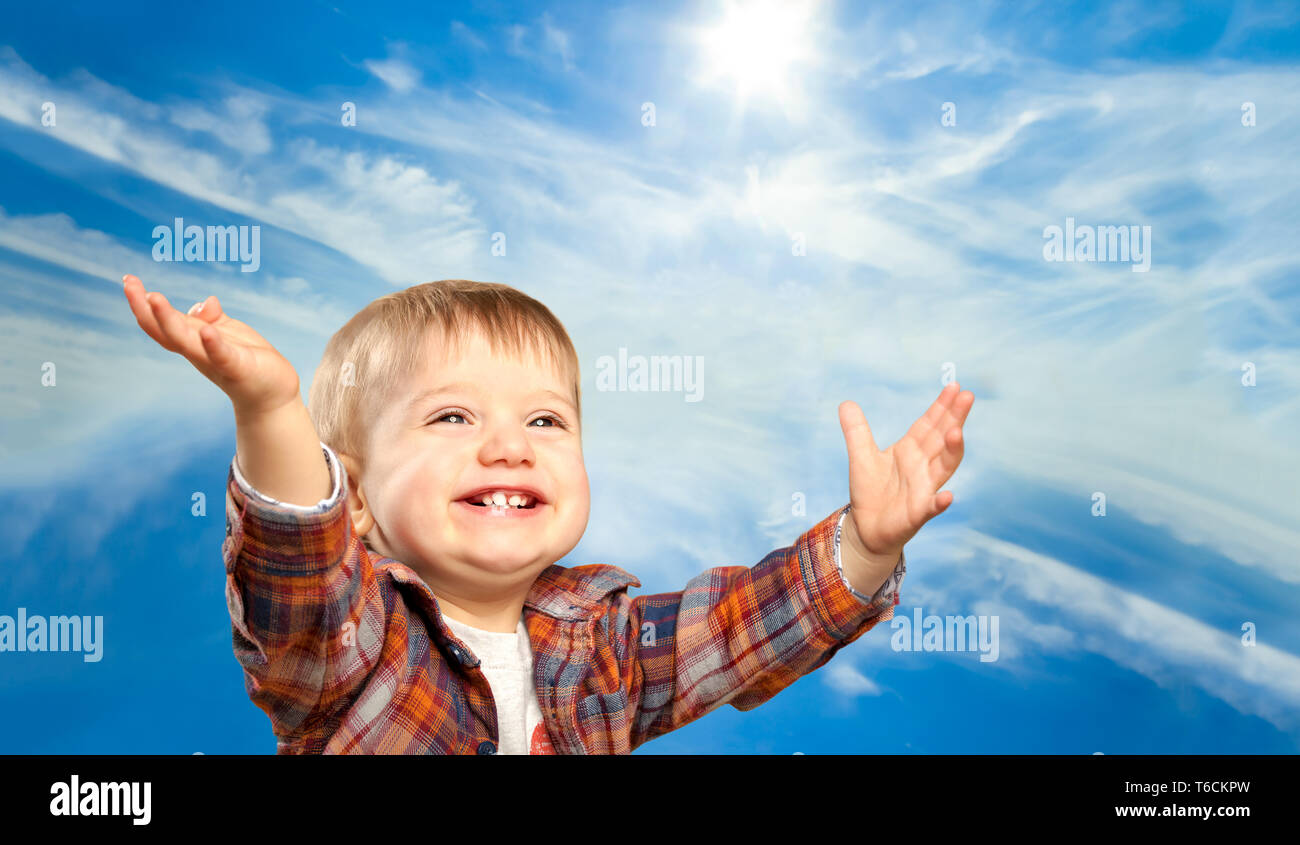 Adorable happy little boy Stock Photo - Alamy