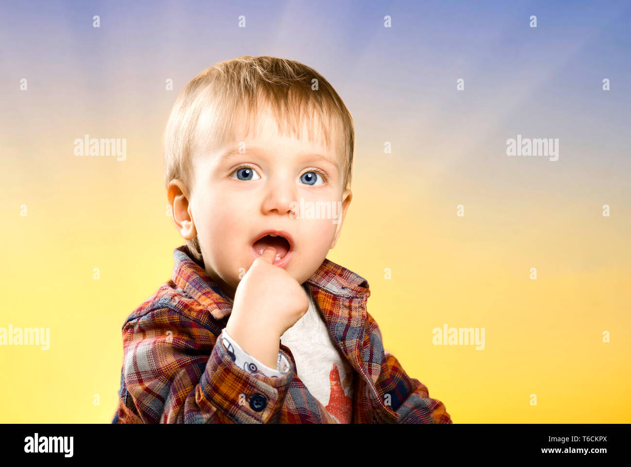 Adorable happy little boy Stock Photo - Alamy