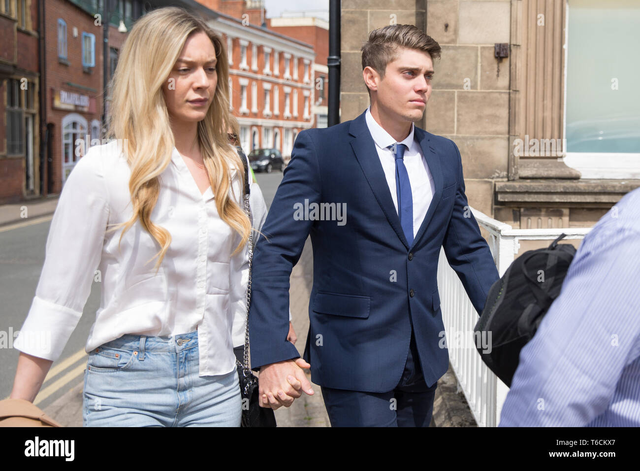 Alex Hepburn, 23, arrives for sentencing at Hereford Crown Court, with ...