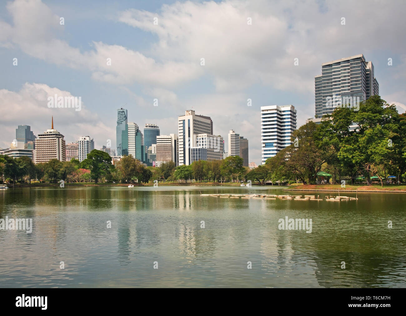 Lumphini Park at Bang Rak district of Bangkok. Kingdom of Thailand ...