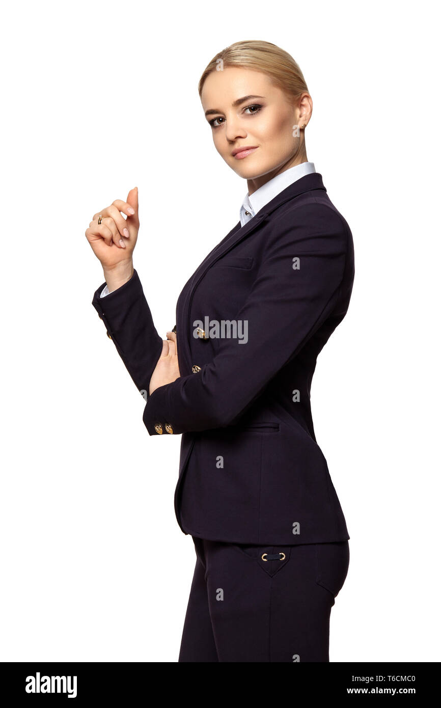 Serious Business Woman Standing