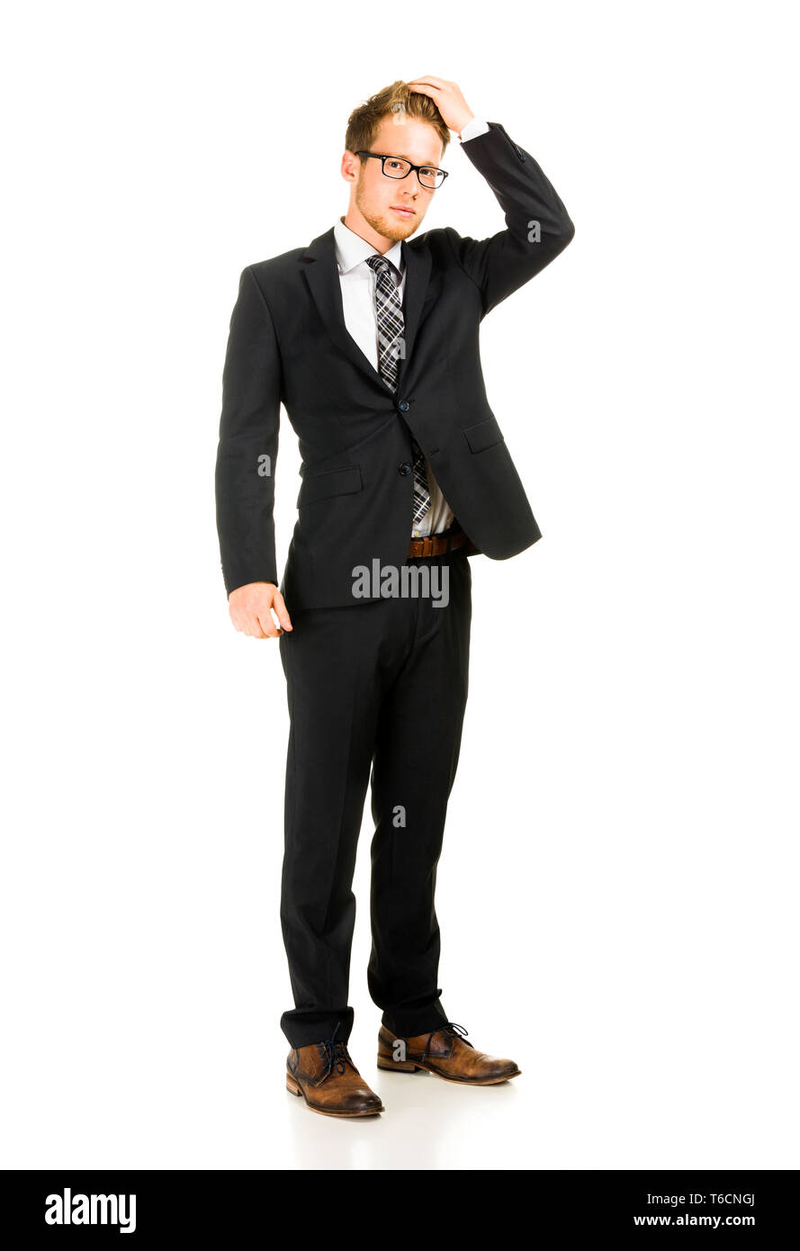 Full length portrait on young handsome man Stock Photo - Alamy