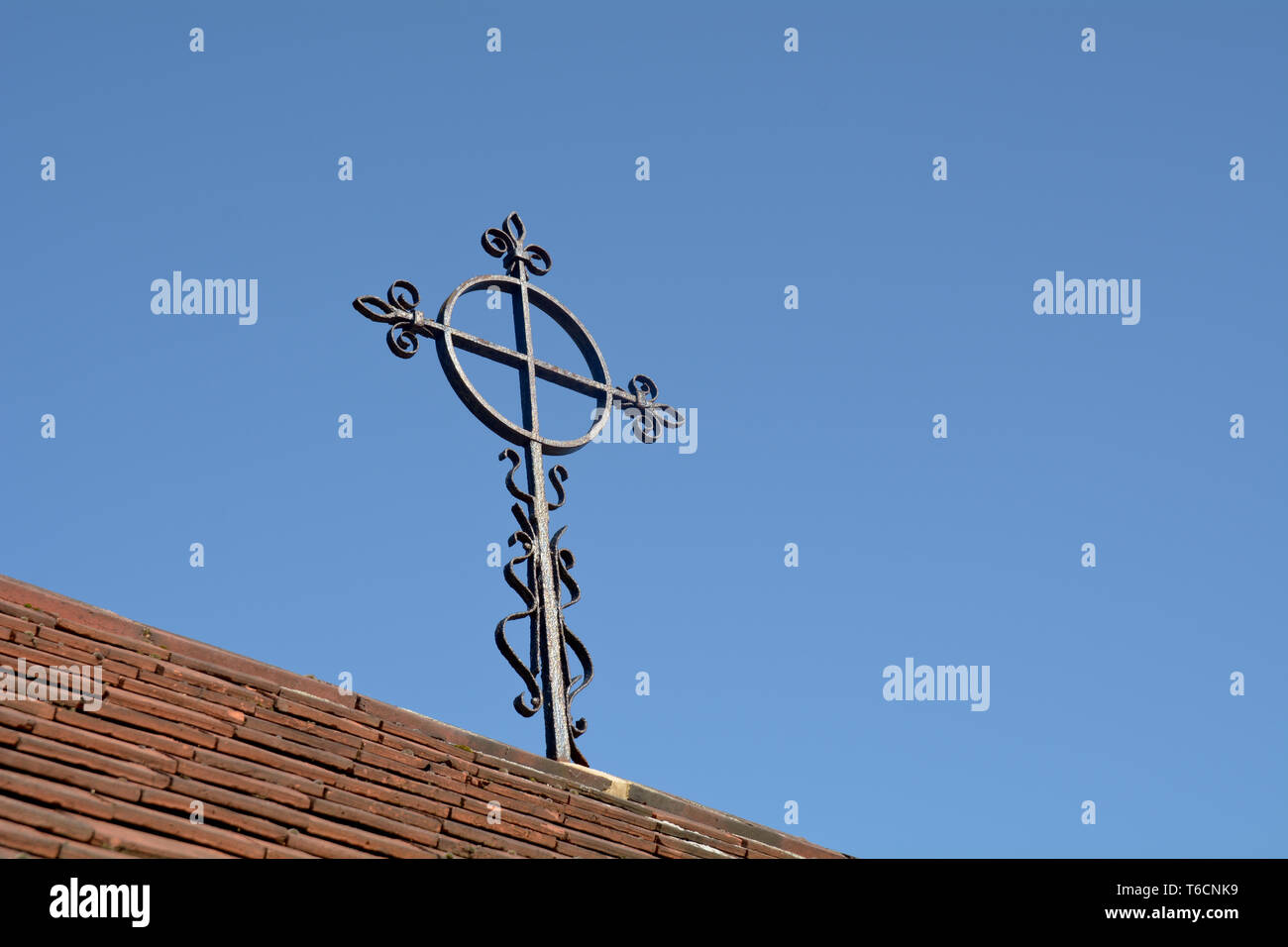 Metal Christian Cross Stock Photo - Alamy