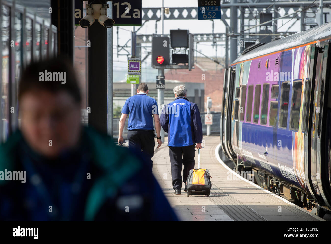 Train station employees hi-res stock photography and images - Alamy