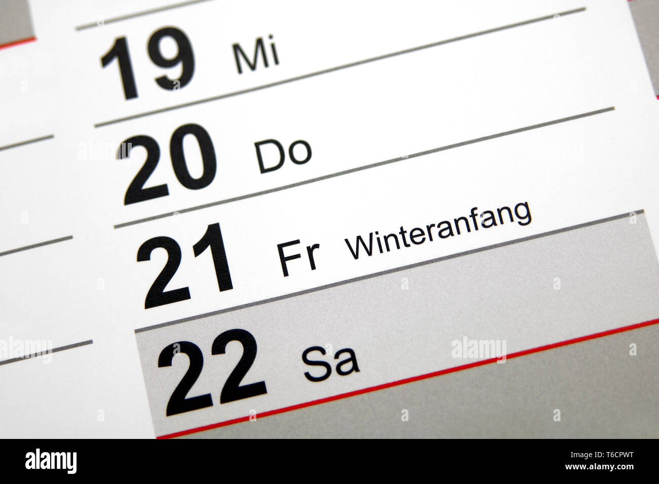 First day of winter hi-res stock photography and images - Alamy