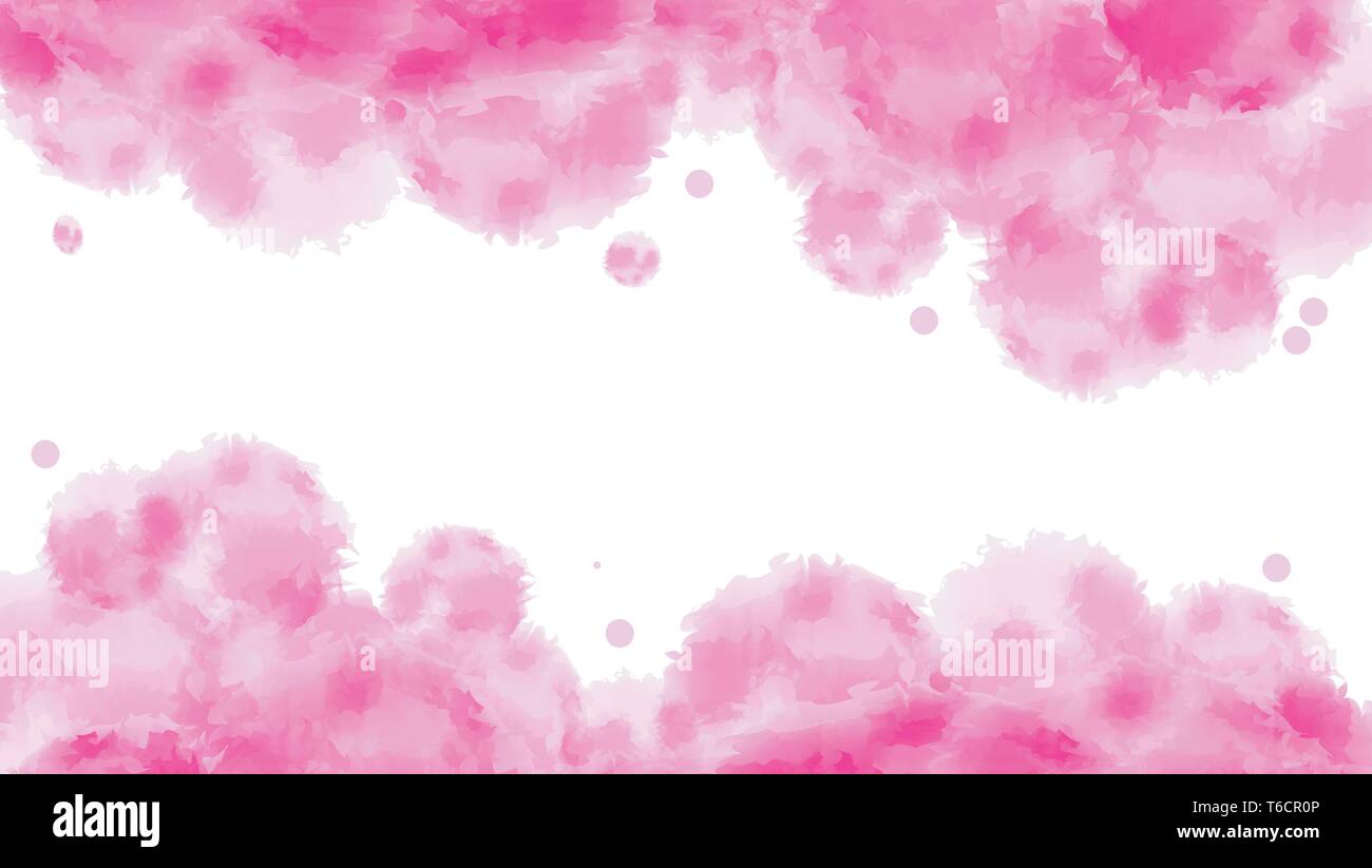 Pink Watercolour vector design on white, Nice background image for ...