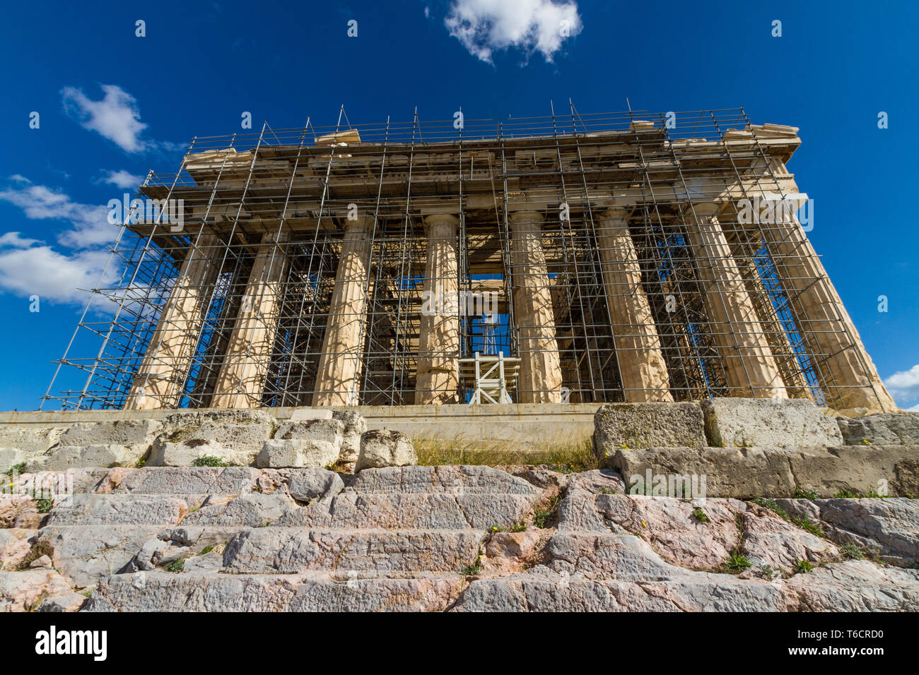 Scaffolding on the acropolis hi-res stock photography and images - Alamy