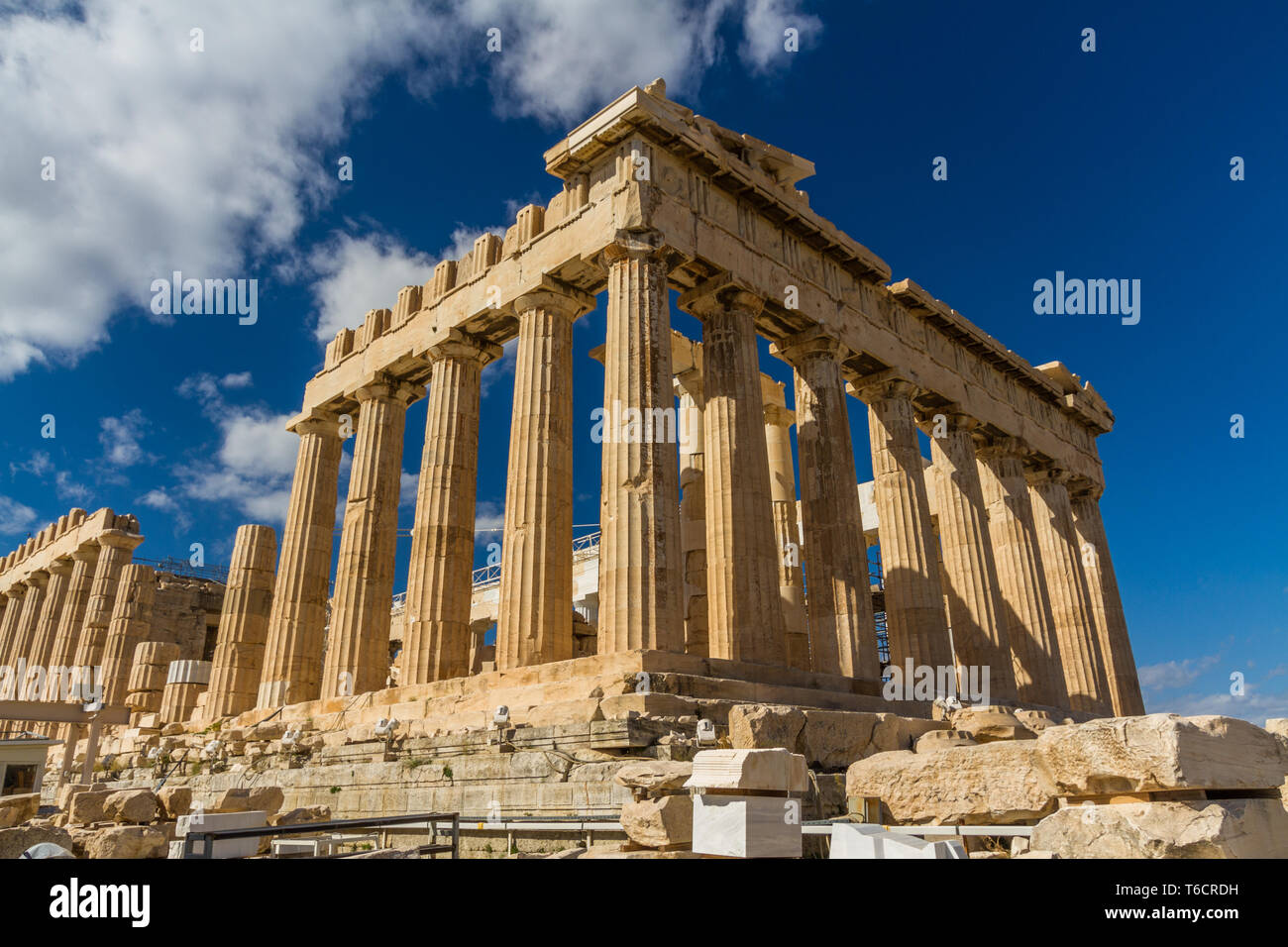 Scaffolding on the parthenon in athens hi-res stock photography and ...