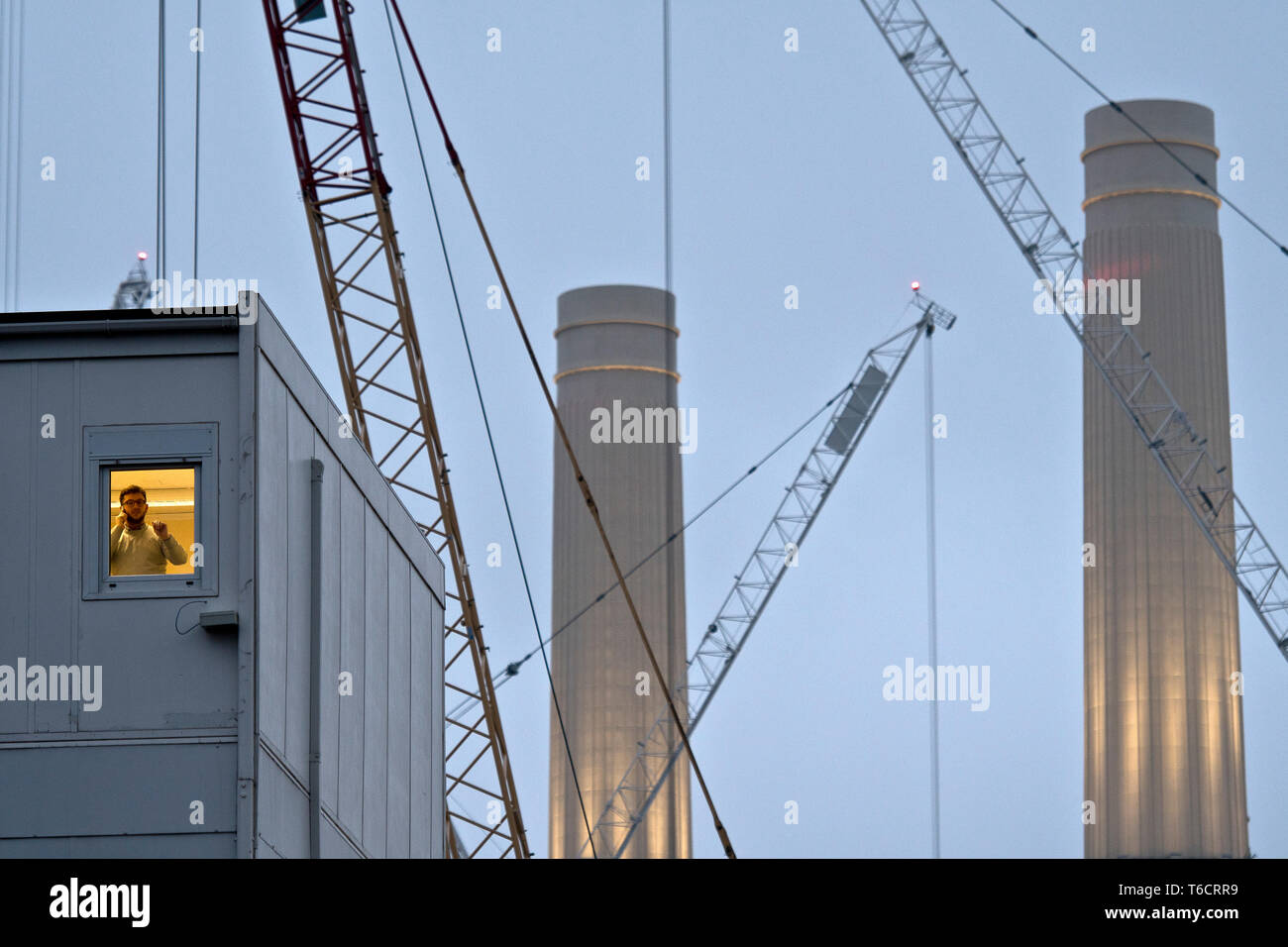 Temporary Construction Site Office High Resolution Stock Photography ...