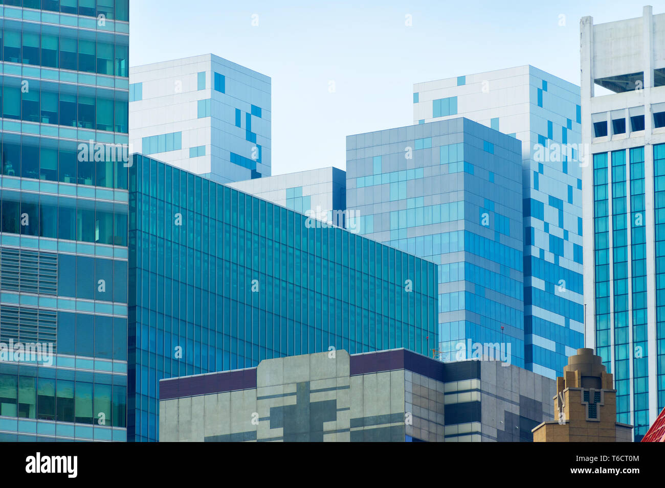 Skyscrapers in Singapore financial core Stock Photo - Alamy