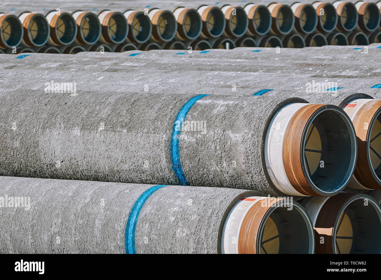 Storage of Pipes Stock Photo - Alamy