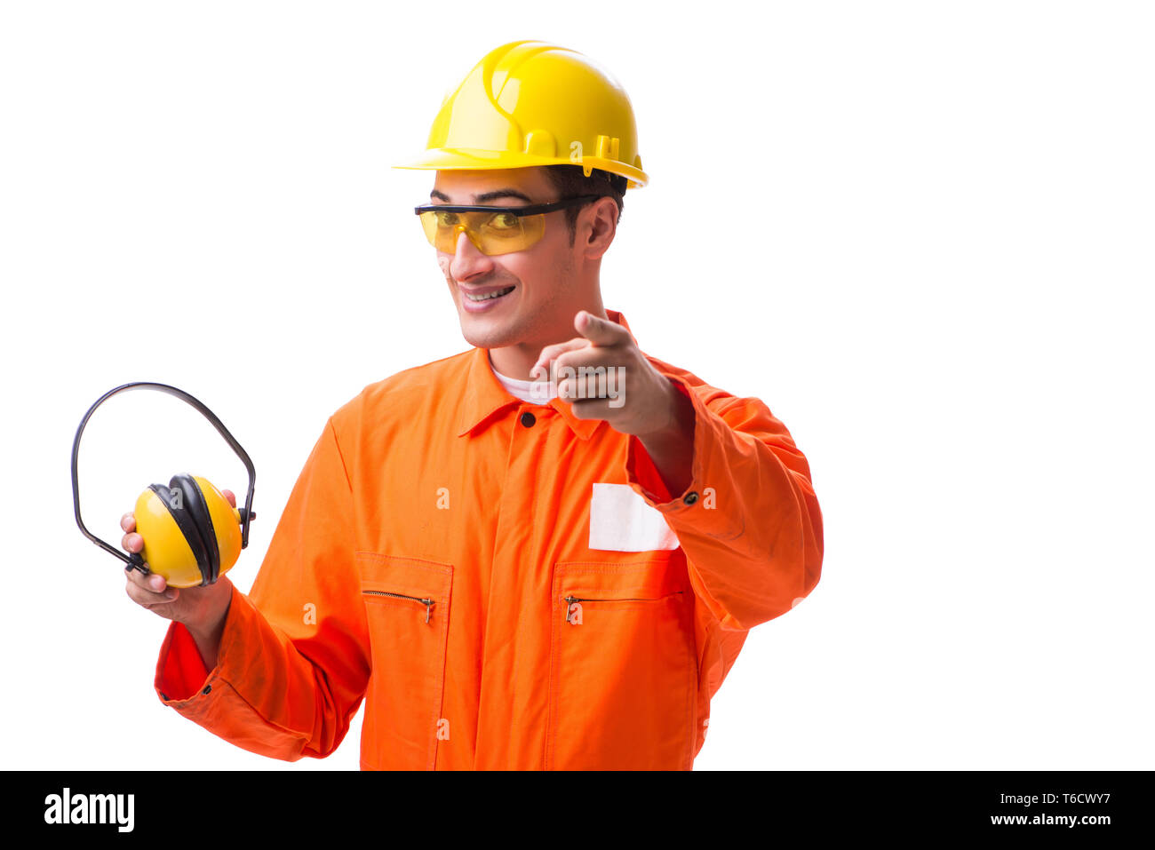 Construction worker ear muffs hi-res stock photography and images - Alamy