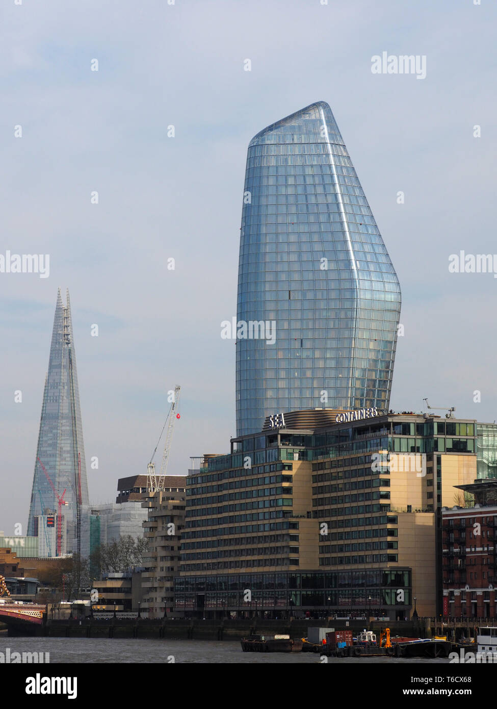 Sea Containers Building & Skyscrapers, London, England, UK Stock Photo ...
