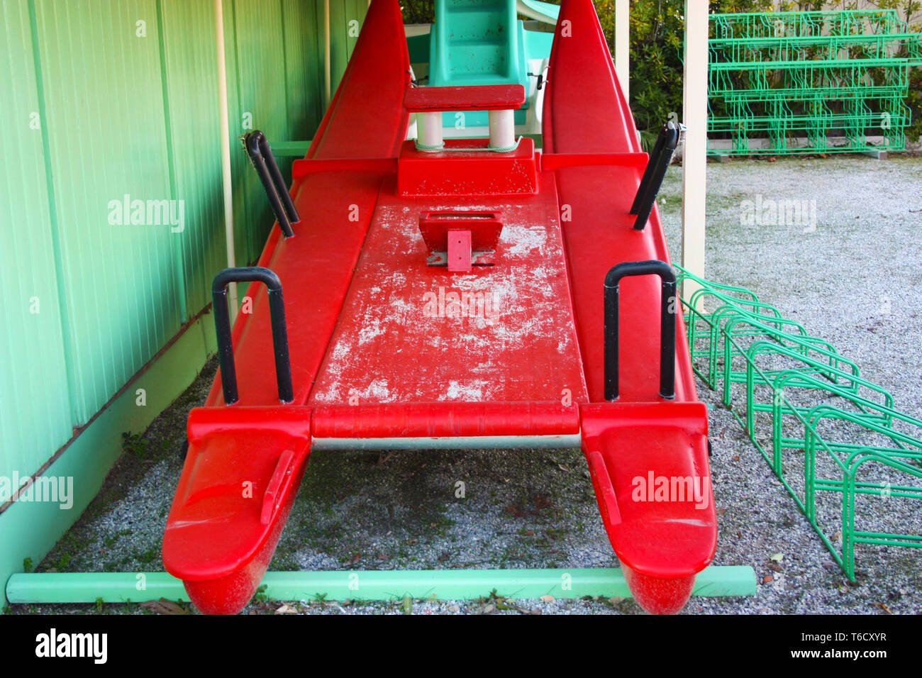 Red rowing rescue boat hi-res stock photography and images - Alamy