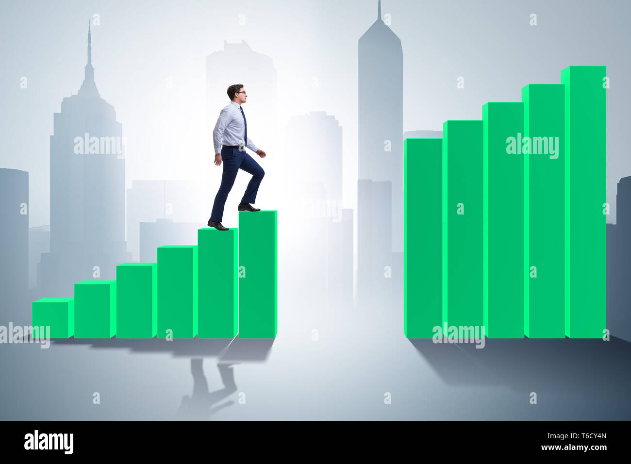 Line chart going up hi-res stock photography and images - Alamy