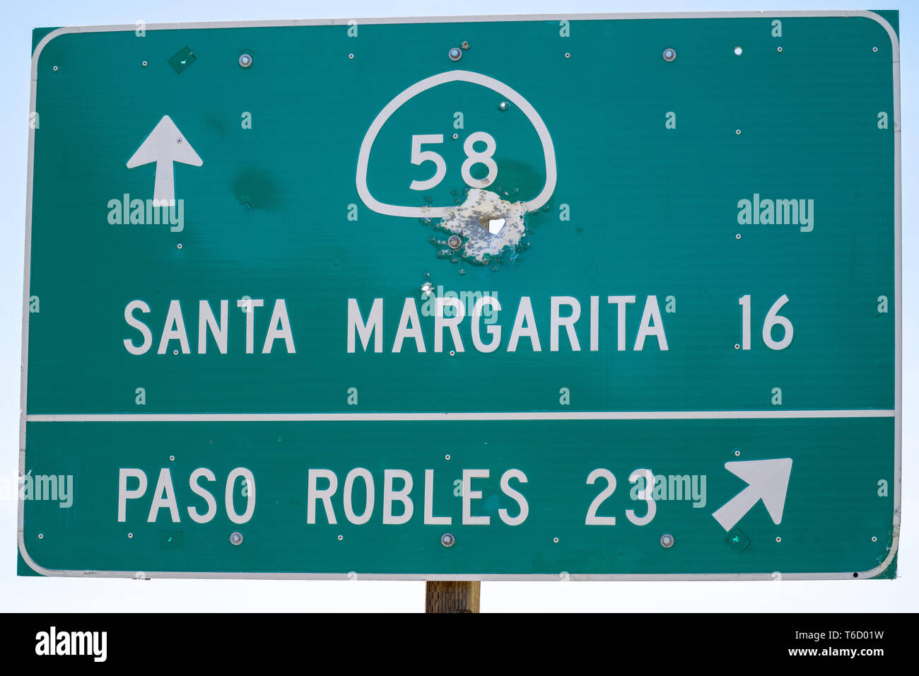 Highway road sign in California gives directions for Highway State ...