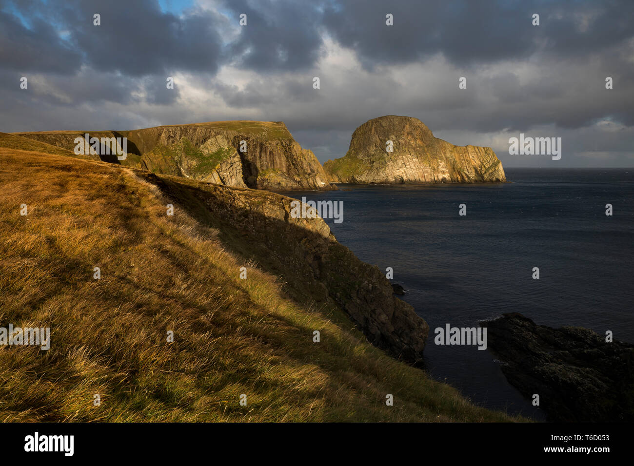Fair Isle; Sheep Rock; Shetland; UK Stock Photo - Alamy