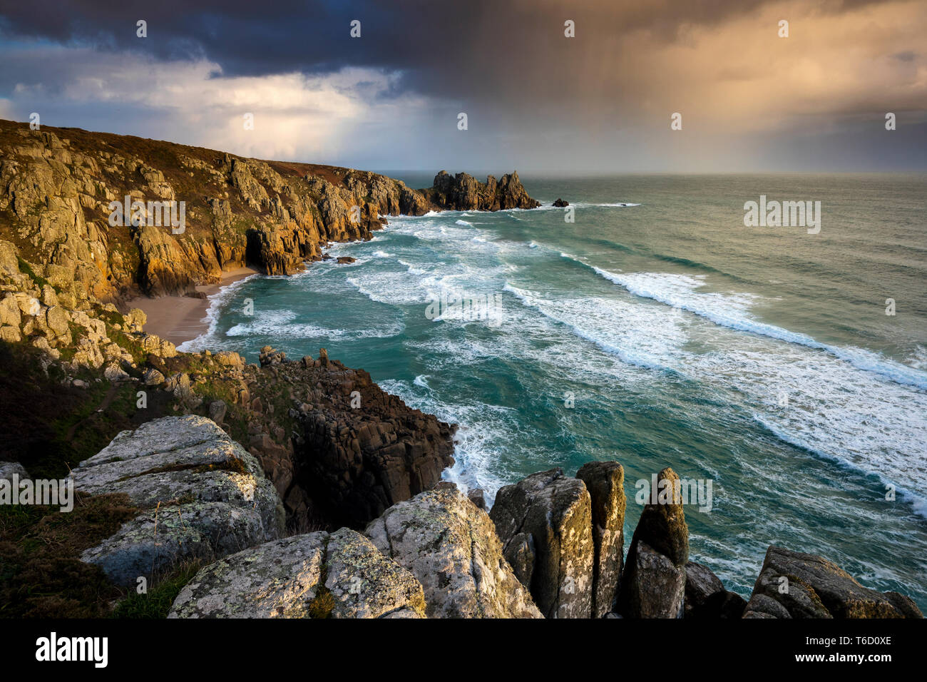 Logan rock headland hi-res stock photography and images - Alamy